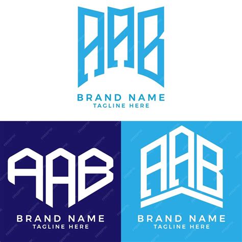 Premium Vector Aab Letter Logo Aab Best Vector Image Aab Monogram