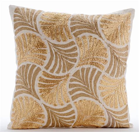Euro Pillow Sham Gold Euro Pillow Covers 26x26 Inch 65x65 Cm Linen