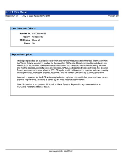 Foiarequestnumberepa R2 2023 003311rcra Detail Njd069896165