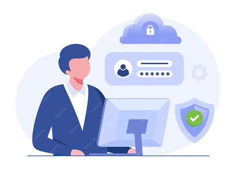 Premium Vector Database And Personal Data Security Cyber Data Security Privacy Flat Design