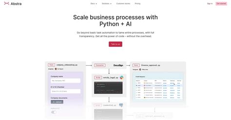 Abstra Python Based Bpm For Scalable Business Processes