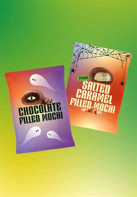 Halloween Chocolate And Pink Salted Caramel Mochi Cal Marketing