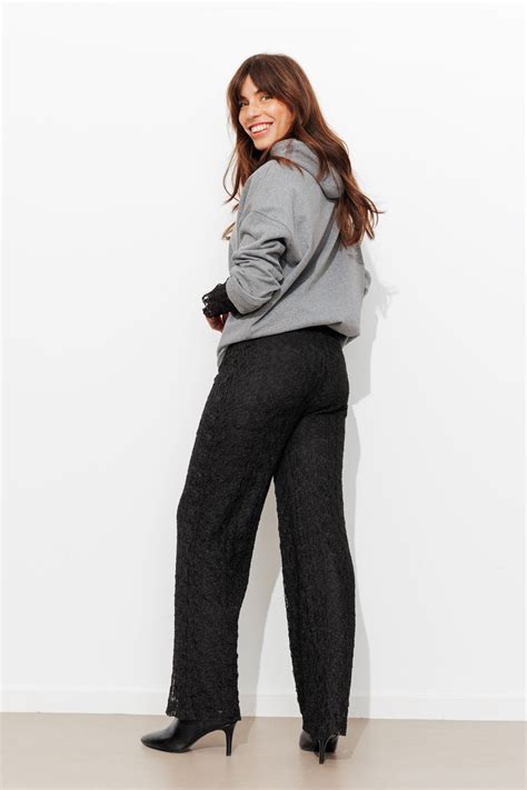 Lace Trousers Black