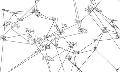 Abstract Word Cloud Outline Vector Mesh Vector Illustration Vector