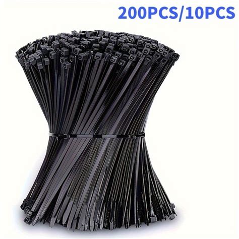 Heavy Duty 8 Inch Cable Zip Ties 200pcs Nylon Selflocking Free