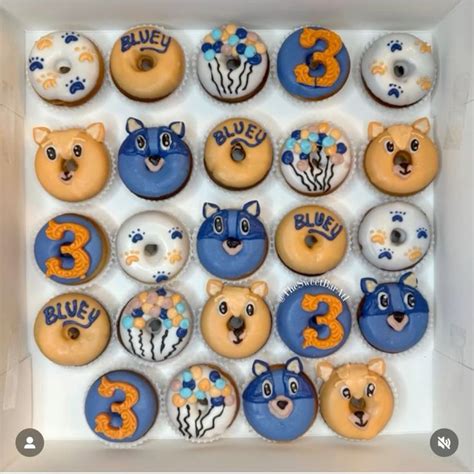 Bluey Mini Donuts Mini Donuts Baked Donuts Sweet Bar