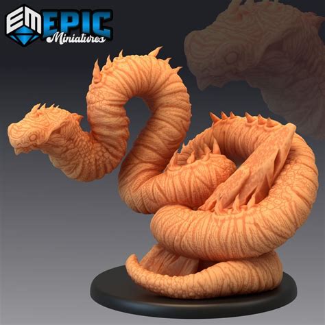 Giant Sand Snake 2239 2240 Large Miniature Epic Miniature Dungeon And Dragons Rpg Dnd Dune Giant Sand Snake 2239 2240 Large Miniature Epic Miniature Dungeon And Dragons Rpg Dnd Dune