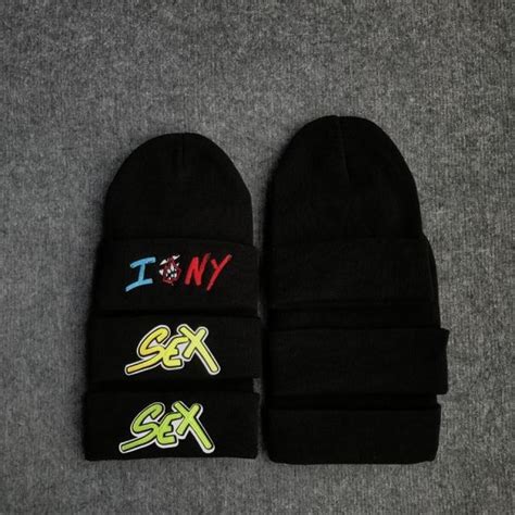 Chrome Hearts Sex Beanie Green Yellow