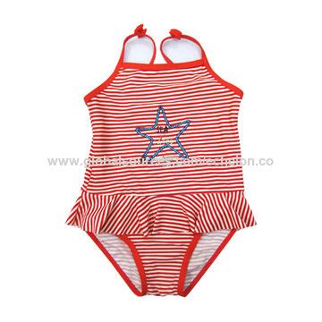 China Girls Swimsuit Made Of Polyester And Elastane On Global Sources