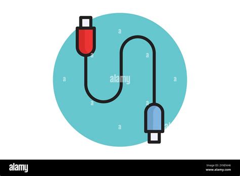 Cable Icon Colored Outline Icon Style Icon Related To Technology It