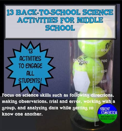 Back To School Science Activities For Middle School Tpt