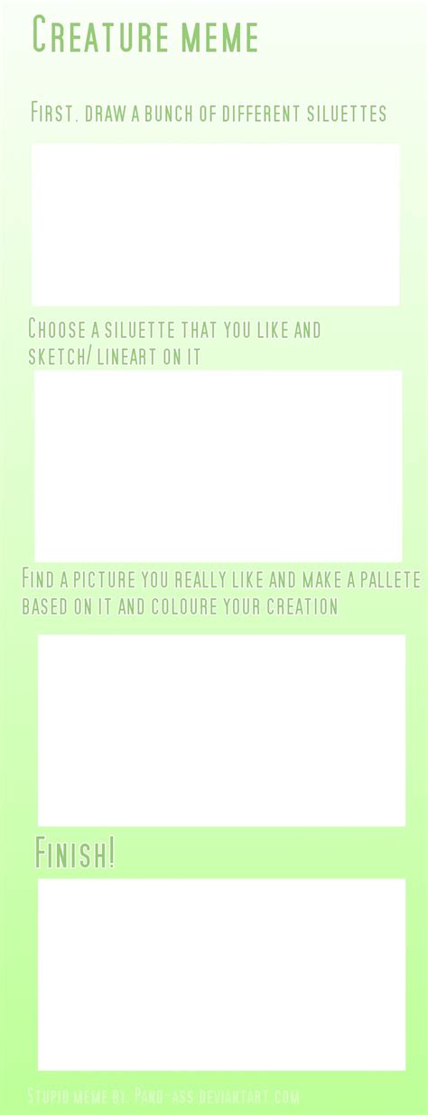 Creature Meme By Cherrysnakecat On Deviantart