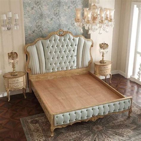 French Style Wooden Jacquard Fabric Luxury Neoclassical Bed Artofit