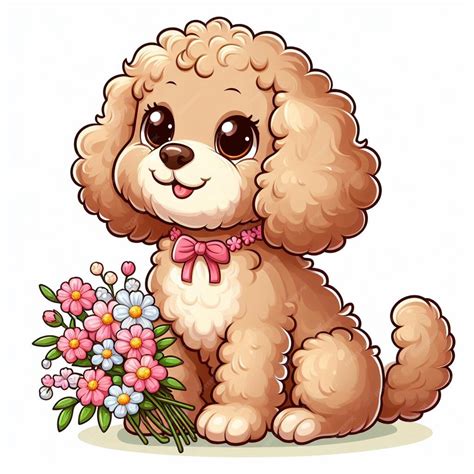 Premium Vector Cockapoo Dog Vector Cartoon Illustration