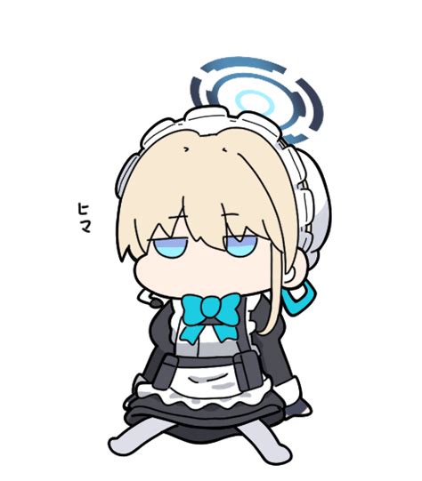 Safebooru 1girl Apron Black Dress Black Gloves Blonde Hair Blue