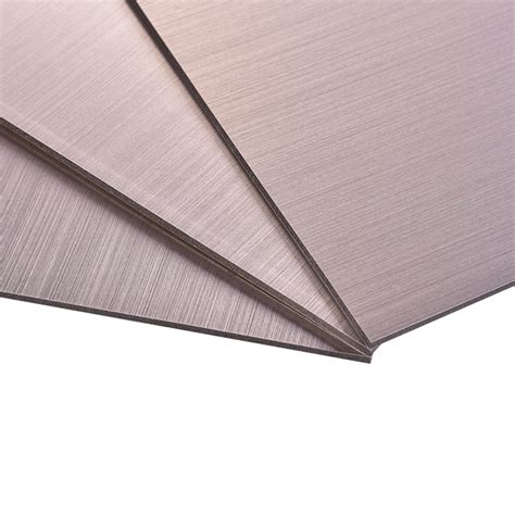 Brushed Fireproof Aluminum Composite Facade Panel For Curtain Wall