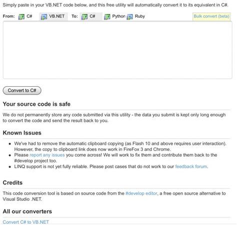 Vbnetからcに、cからvbnetにコードを変換する Citizen Of Undefined Vbnetからcに、cからvbnetにコードを変換する Citizen Of Undefined