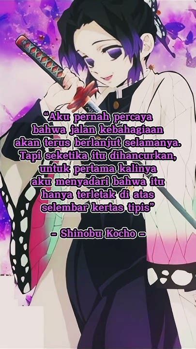 Shinobu Kocho Quotes Shorts Kimetsunoyaiba Demonslayer Youtube