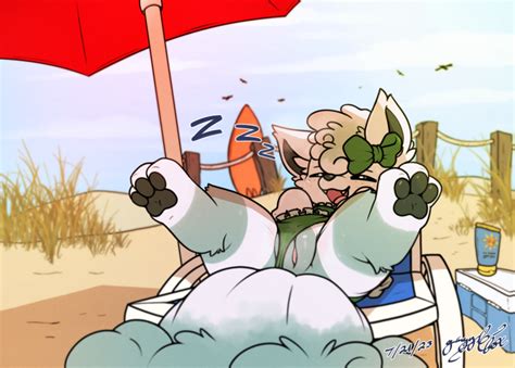 Rule 34 Alolan Form Alolan Vulpix Beach Beach Chair Clothing Female