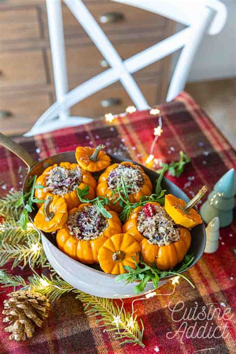 Mini Courges Farcies Végétariennes Une Délice Dautomne Sain Et Savoureux