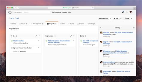 See Your Projects History With The Activity View The GitHub Blog