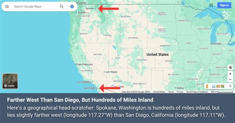 Atlas Heres A Geographical Head Scratcher 🧐 Spokane Washington Is