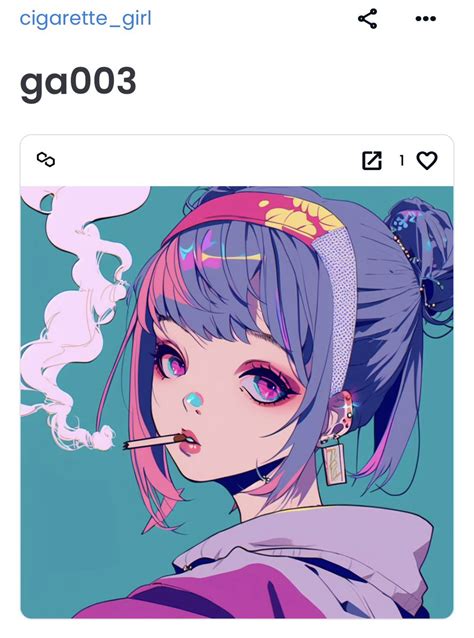 テテ🎨geisha Art👘🎀🫧 On Twitter 【お迎え御礼】 Cigarette Girl 041ちゃん ロッセリーニさん