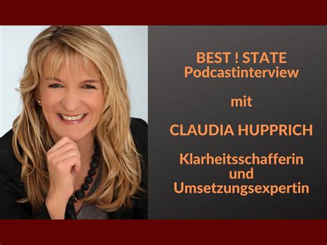 Zu Gast Im Best State Podcast Claudia Hupprich