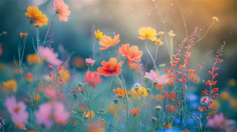 Colorful Wildflowers Wallpaper Beautiful Summer Flowers Wallpaper