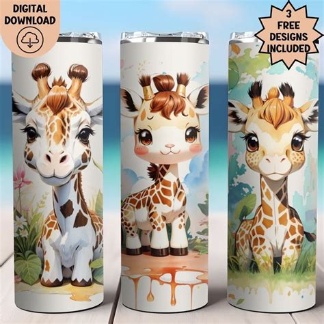 Cute Cartoon Kawaii Chibi Squishmallow Watercolor Tumbler Wrap Adorable