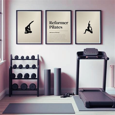 Home Gym Wall Art Set Motivational Fitness Posters Digital Download