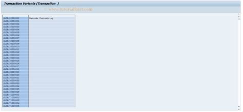 OLMRLIST SAP Tcode Maintain List Variant
