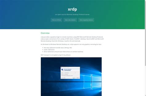 Xrdp Open Source Remote Desktop Protocol Server Suggest