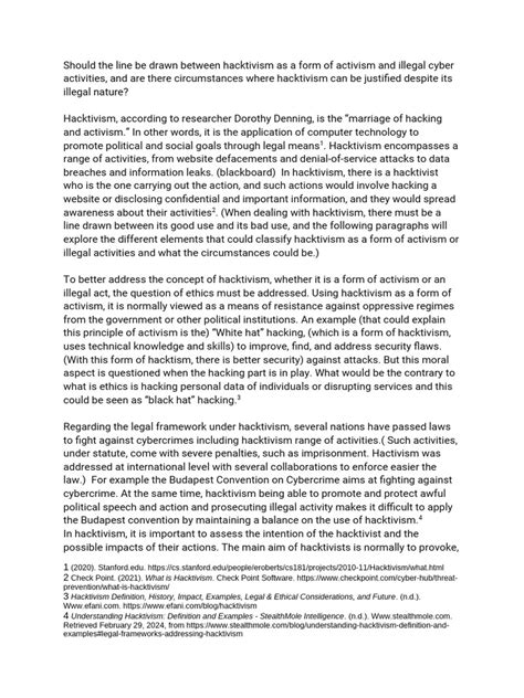 Hacktivism Pdf Security Hacker Computer Security