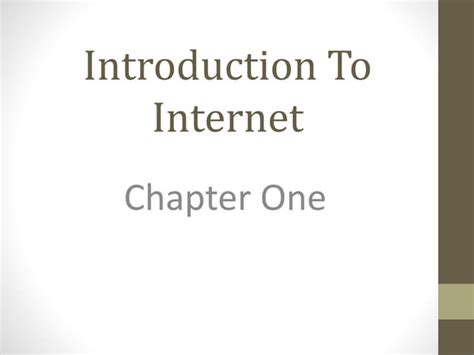 Introduction To Internet Y Software Pptx Pdf
