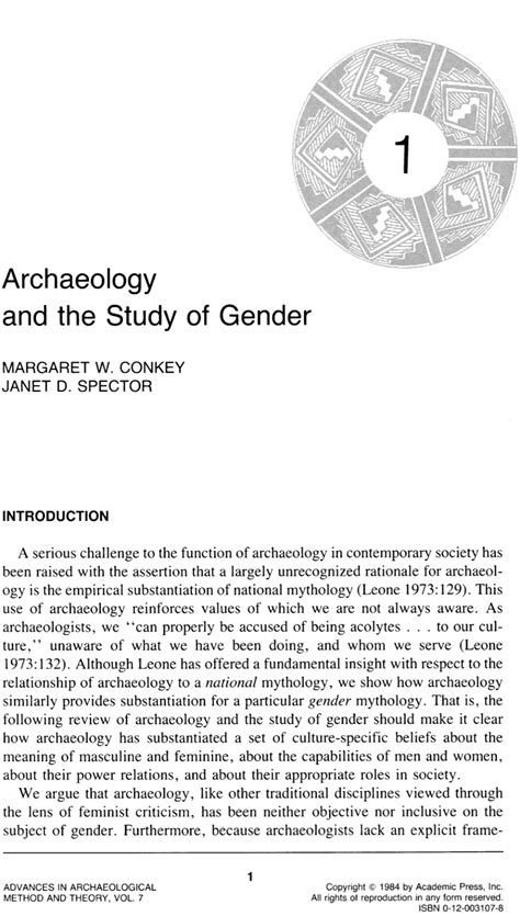 The Subversive Archaeologist Touchstone Thursday Margaret W Conkey And Janet D Spectors