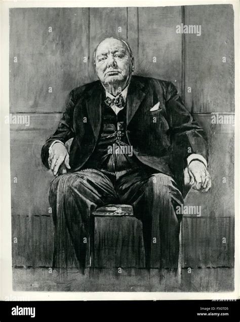 1949 The Portrait Painted By Mr Graham Sutherland Presented To Sir