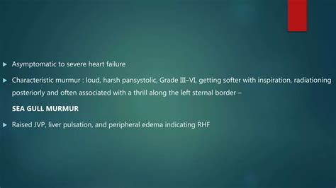 Pathophysiology Natural History Of Vsd Pptx