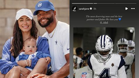 Dak Prescotts Girlfriend Sarah Jane Has Her Say After Qb Agrees To