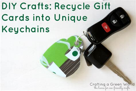 Diy Crafts Recycle T Cards Into Unique Keychains • Crafting A Green