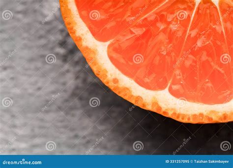 Close Up Of Cross Section Of Orange Stock Image Image Of Citrus Open 331257095