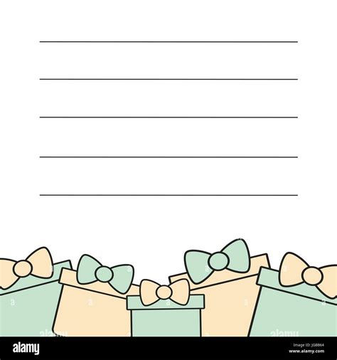 Cute Vector Card Frame Template For Greeting Invitation And Notes With