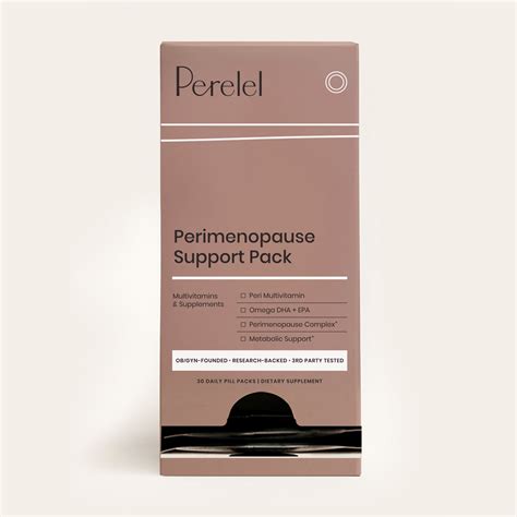 Vitamins For Perimenopause Peri Support Pack Perelel
