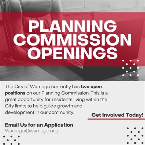 Planning Commission Openings City Of Wamego