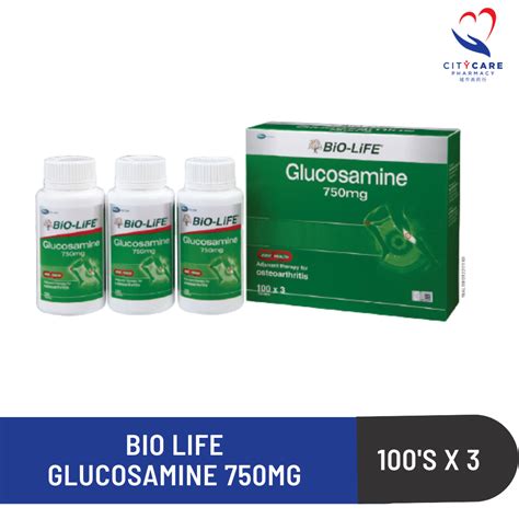 Bio Life Glucosamine 750mg 100sx3 Mycityhealth Sdn Bnd 970596 W