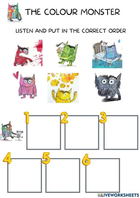 1034633 The Colour Monster Mrslucy Liveworksheets