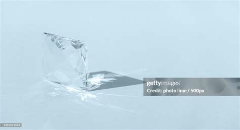 Crystal Prism With Light Diffraction Of Spectrum Colours And High Res