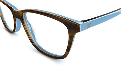 Roxy Womens Glasses Roxy 46 Blue Rectangle Plastic Acetate Frame £