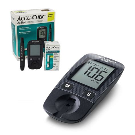 Accu Chek Active Glucometer With 10 Strips And 10 Lancets Duomedic