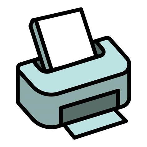 Printer Icon Outline Style 14224691 Vector Art At Vecteezy